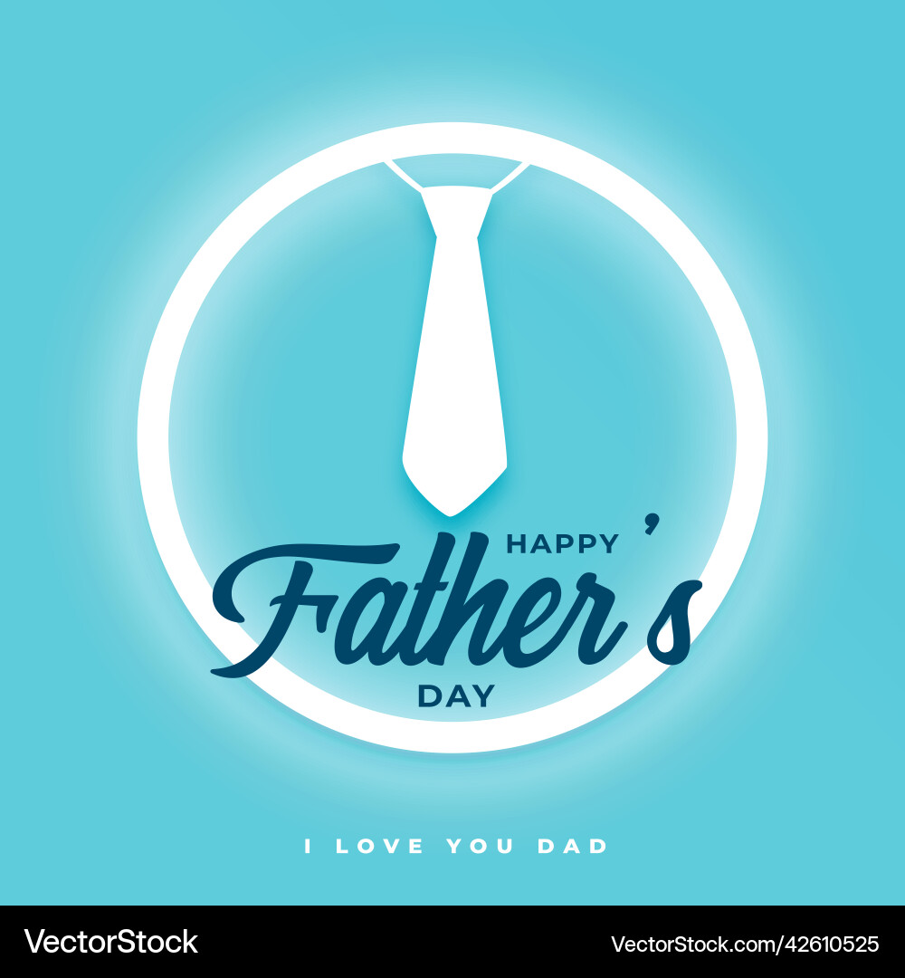 Happy fathers day glowing background Royalty Free Vector