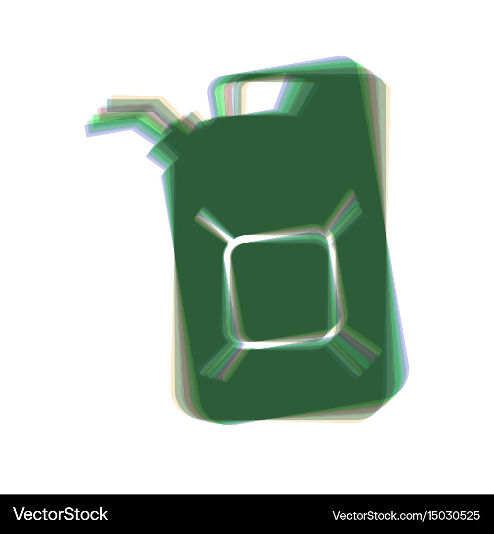 Jerrycan oil sign jerry can Royalty Free Vector Image