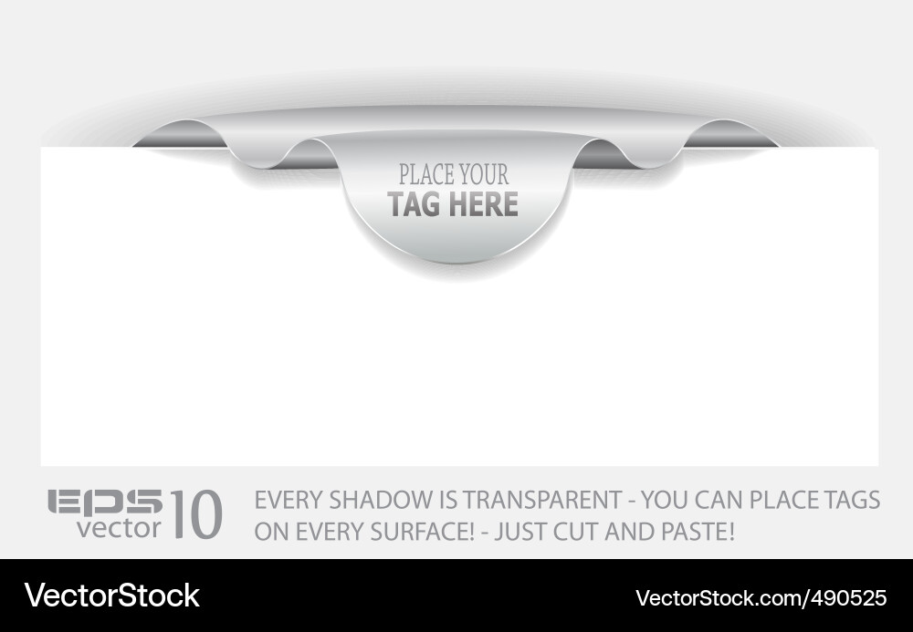 Paper tag Royalty Free Vector Image - VectorStock