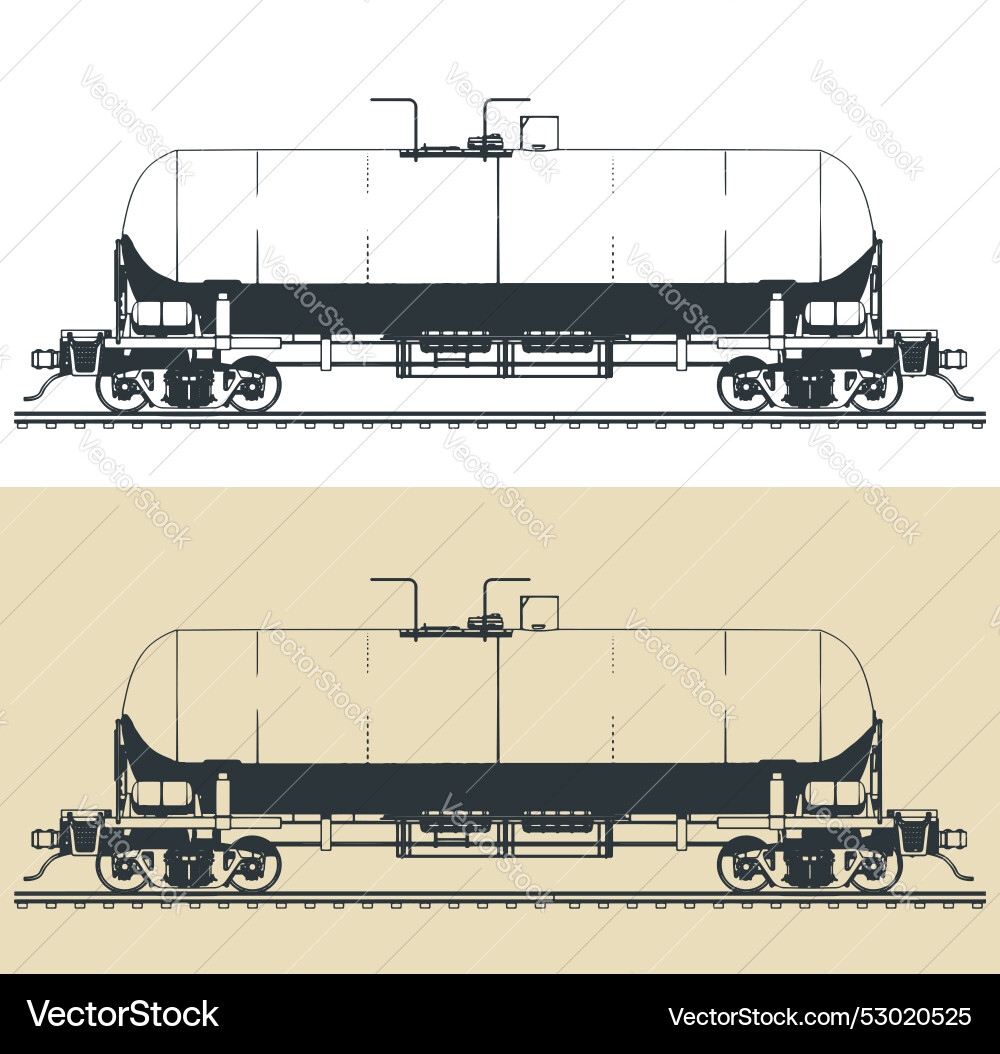 Railway tank car Royalty Free Vector Image - VectorStock