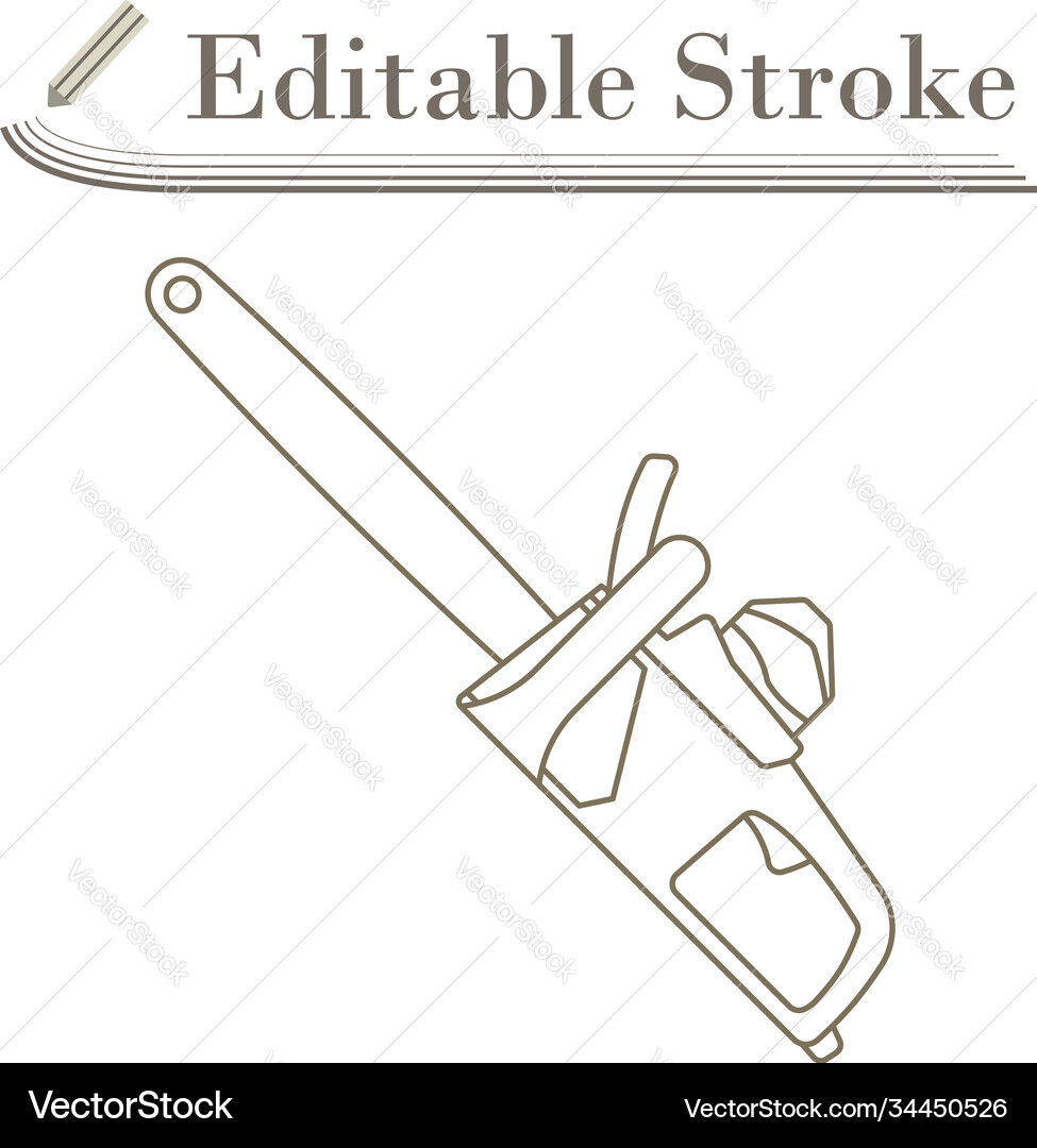 Chain saw icon Royalty Free Vector Image - VectorStock
