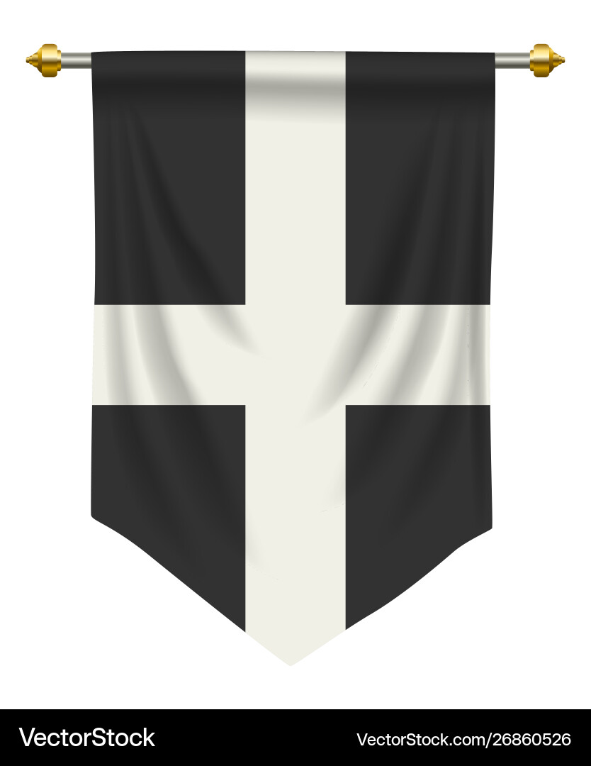 Cornwall pennant Royalty Free Vector Image - VectorStock