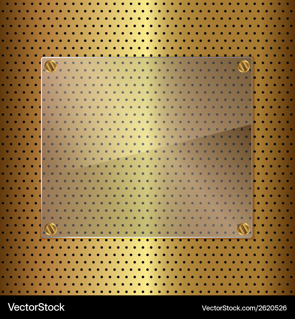 Gold and glass Royalty Free Vector Image - VectorStock