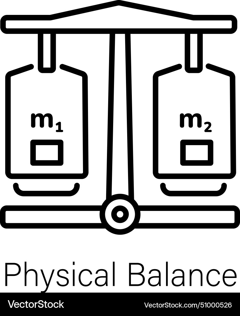 Physical balance Royalty Free Vector Image - VectorStock
