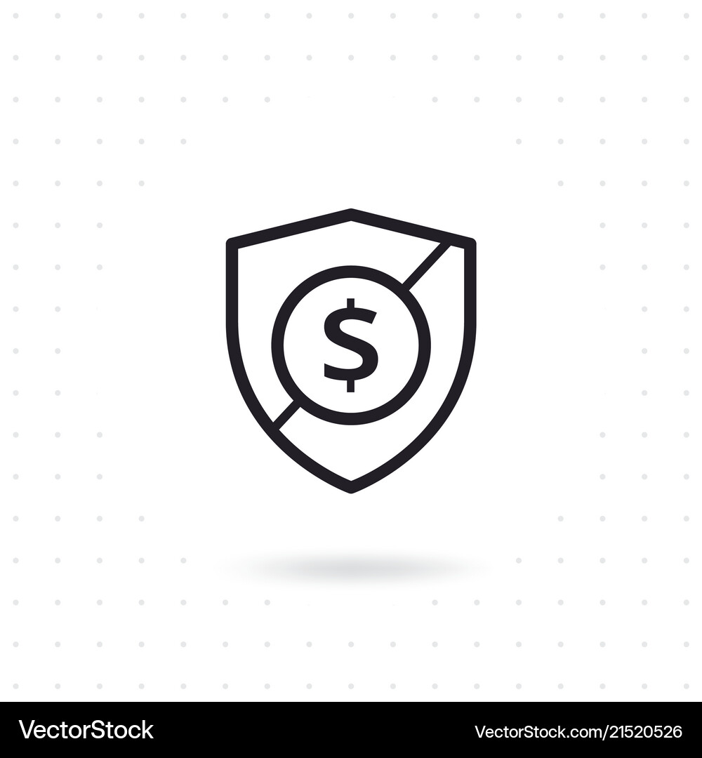 Shield security icon Royalty Free Vector Image