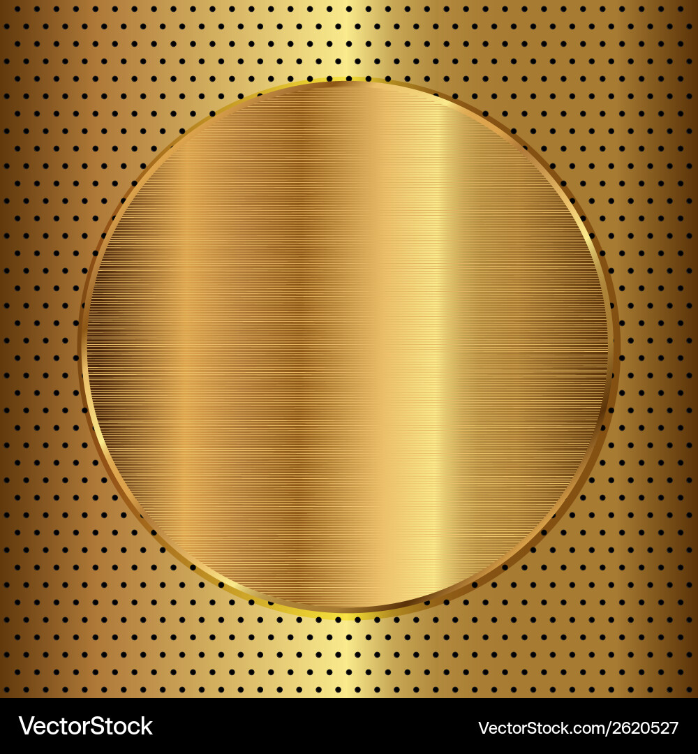 Gold circle Royalty Free Vector Image - VectorStock