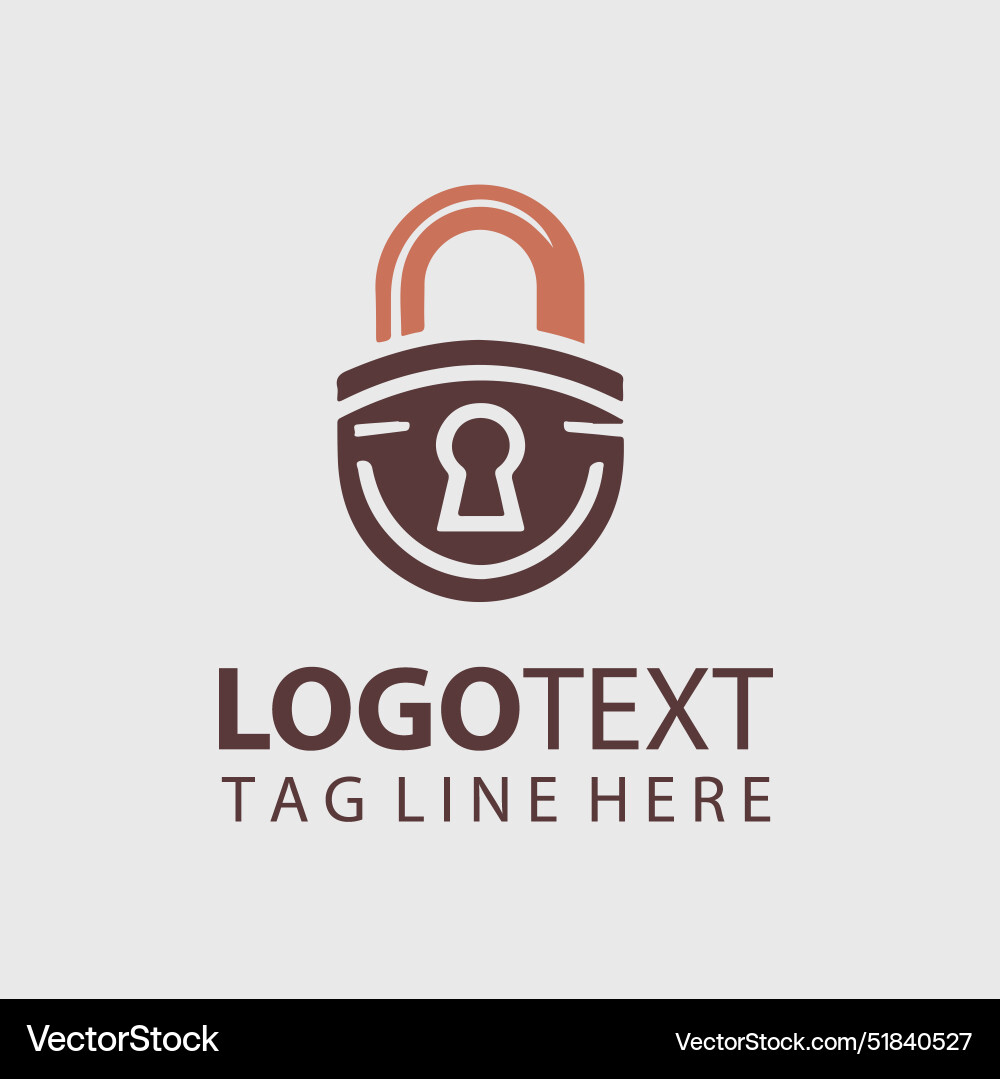 Lock logo Royalty Free Vector Image - VectorStock