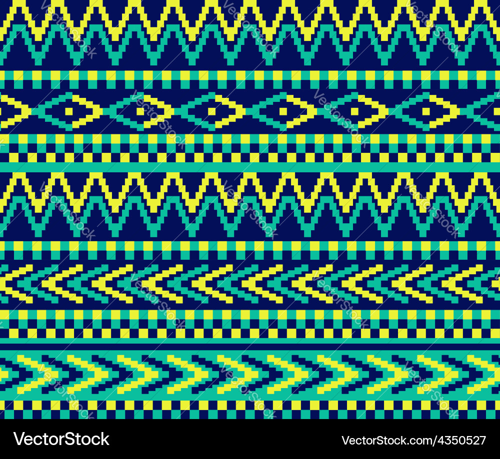 Pixeled brazil pattern Royalty Free Vector Image