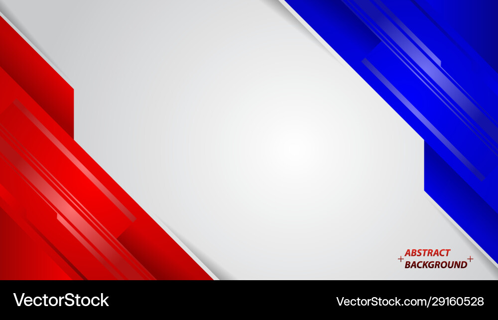 Red White And Blue Abstract Modern Red And Blue Abstract White