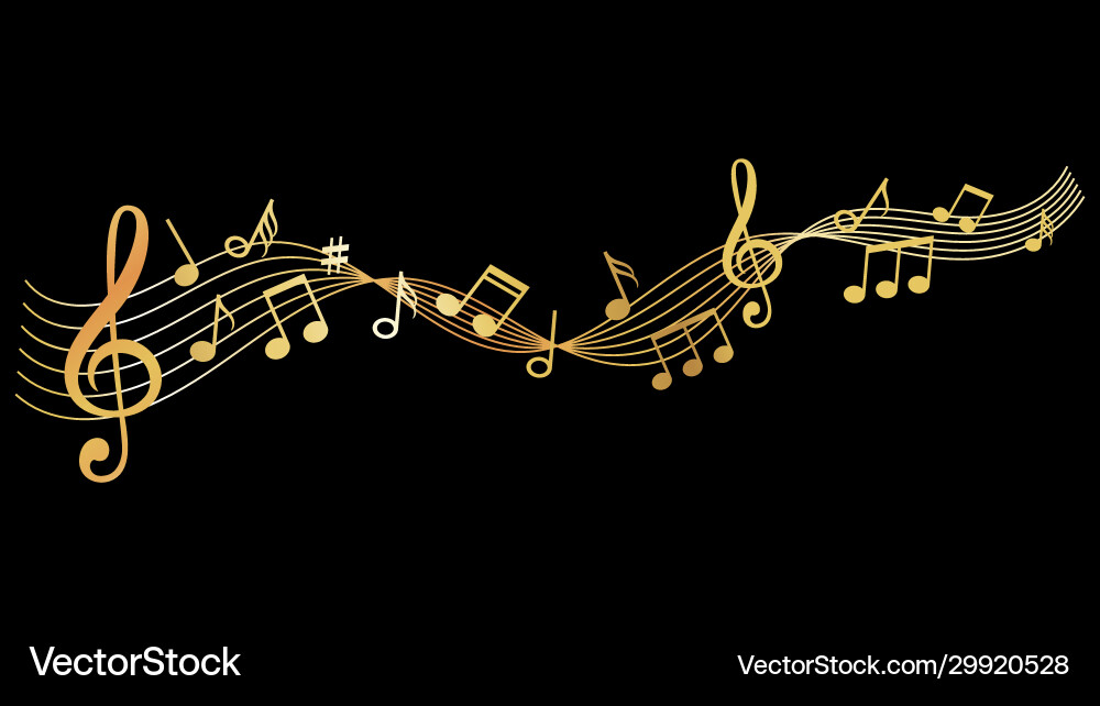 Music Notes Background Vector