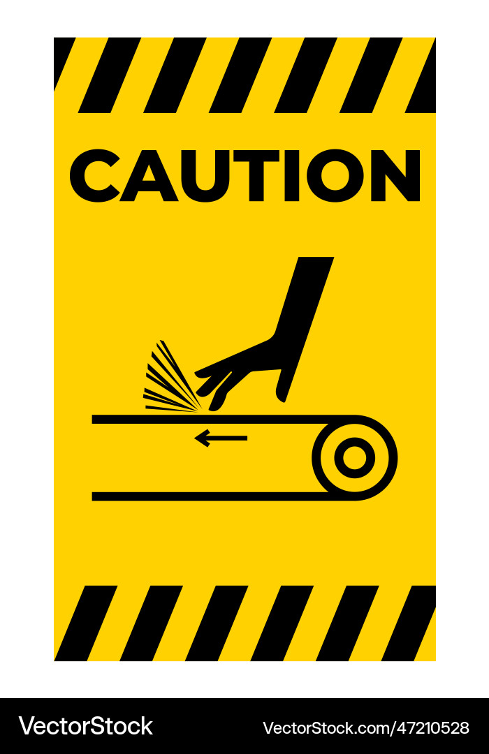 Hand abrasion belt drive symbol sign isolate Vector Image