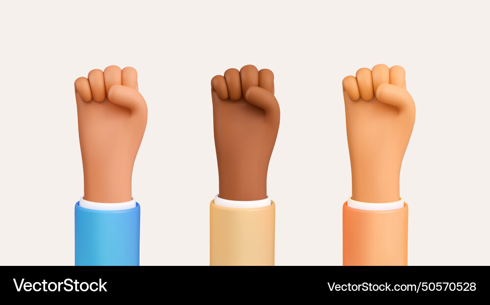 Human rights protection protests international Vector Image
