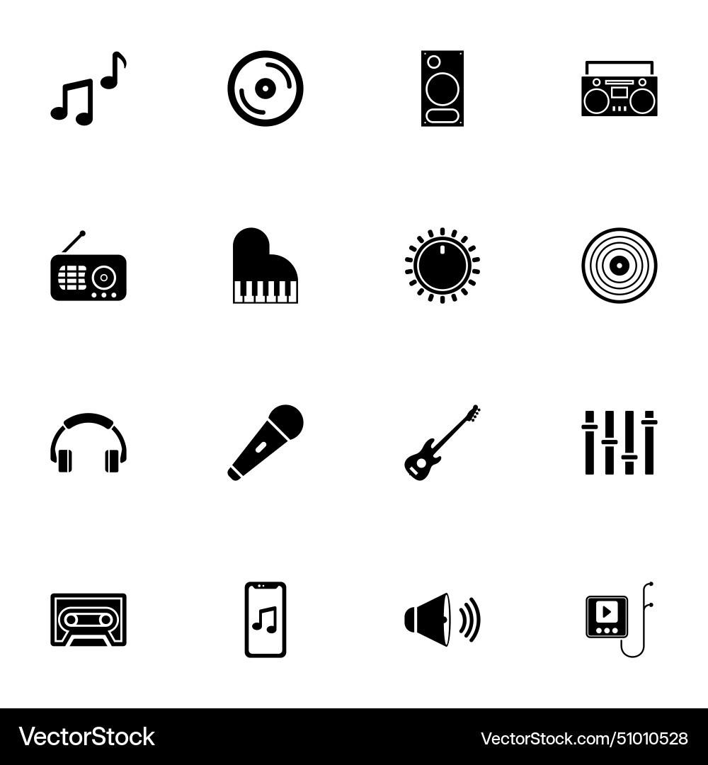 Music icon - expand to any size change Royalty Free Vector