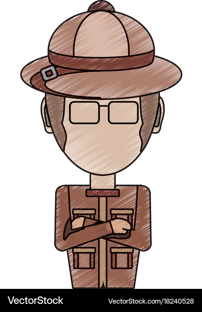 Safari man Royalty Free Vector Image - VectorStock