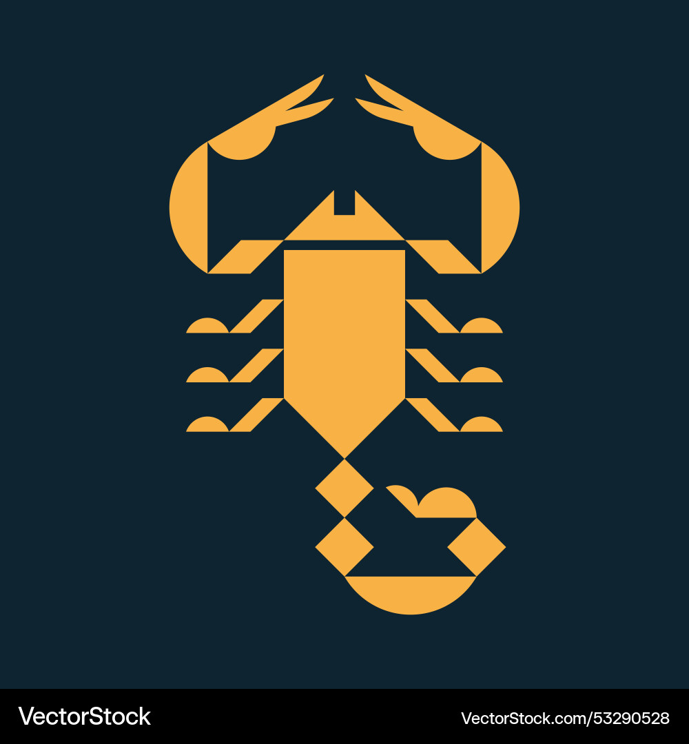 Scorpio logo Royalty Free Vector Image - VectorStock