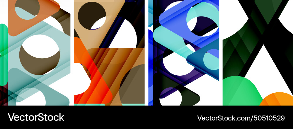 Abstract background set featuring captivating Vector Image