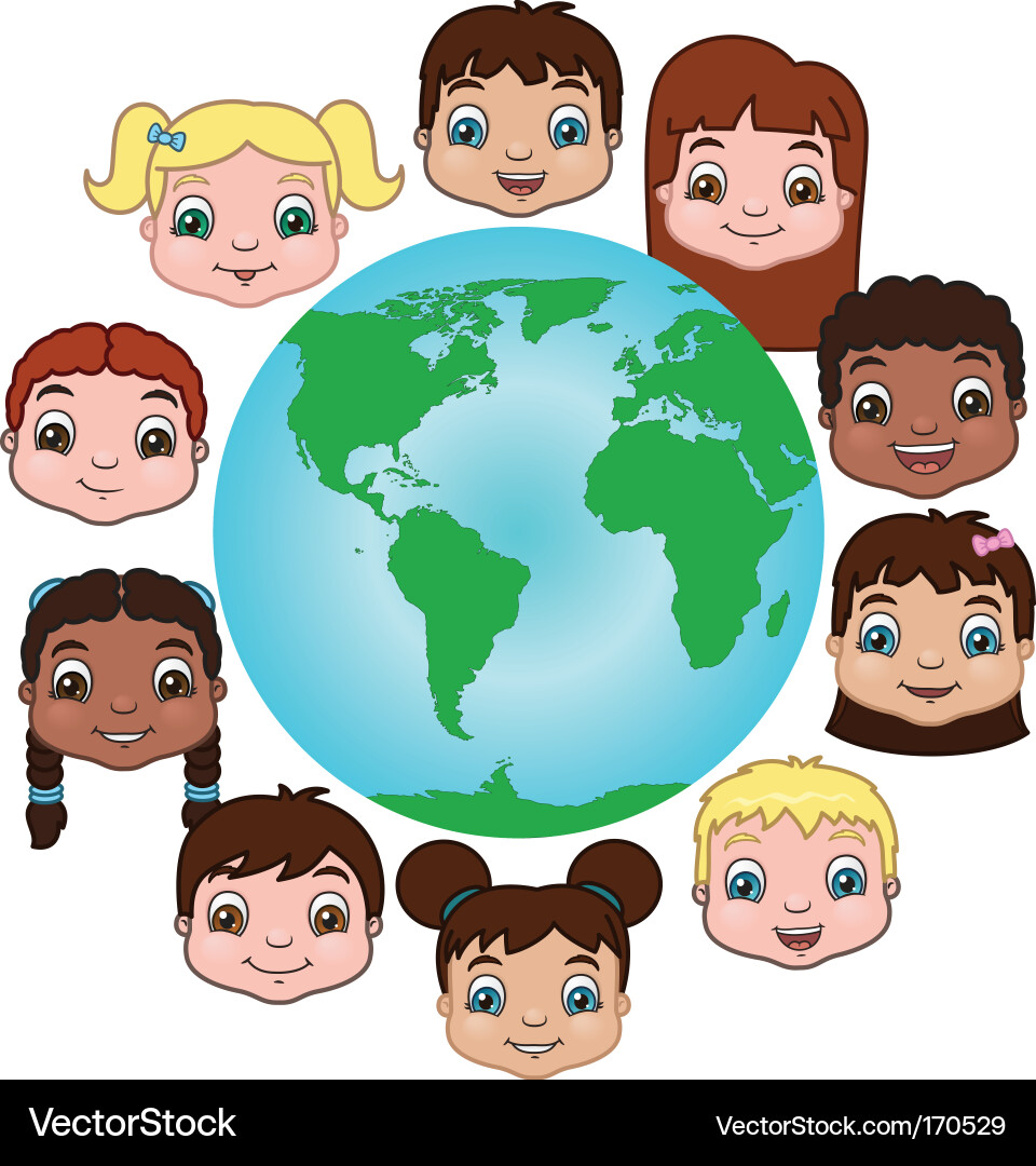 Children of the world Royalty Free Vector Image