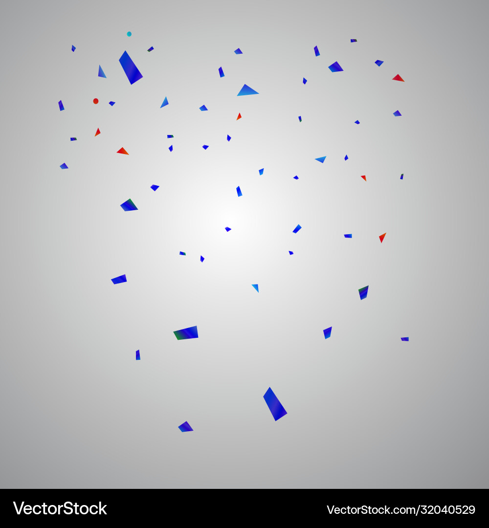 Confetti isolated on transparent background Vector Image