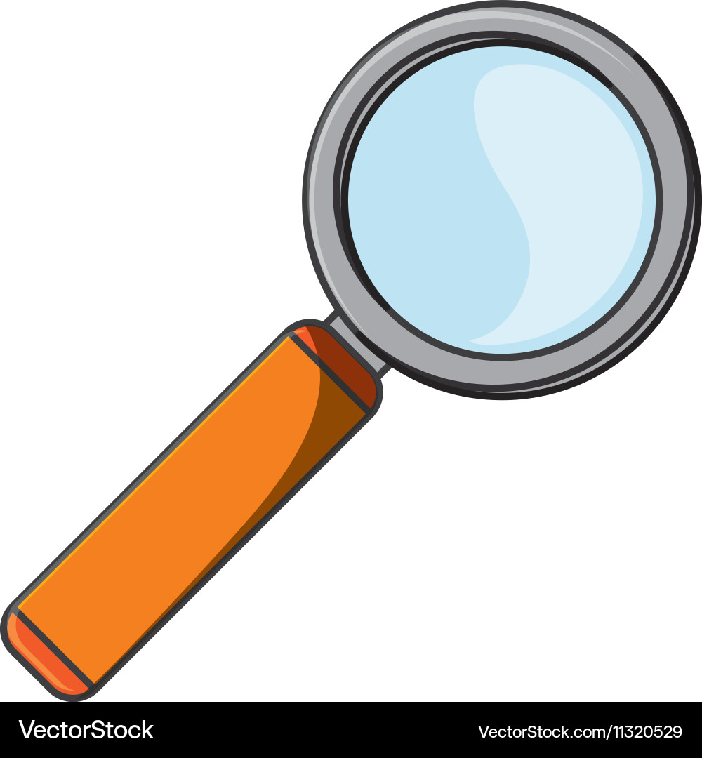 Isolated lupe tool design Royalty Free Vector Image
