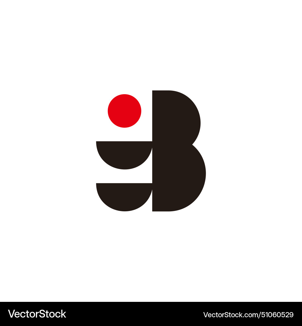 Letter b abstract decoration outdoor logo Vector Image