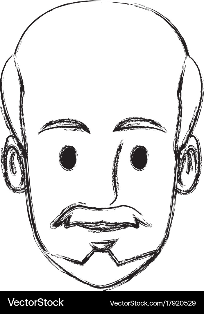 Man face cartoon Royalty Free Vector Image - VectorStock