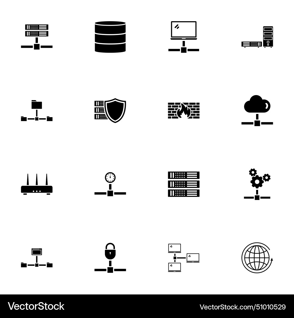 Netzwerk-Server-Symbol - erweitern Sie auf jede Größe
