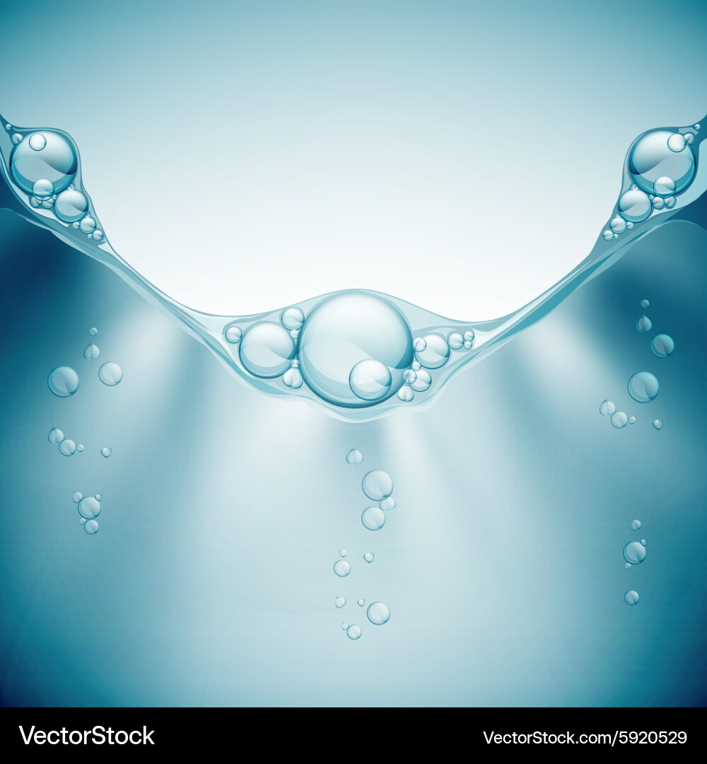 Water wave Royalty Free Vector Image - VectorStock