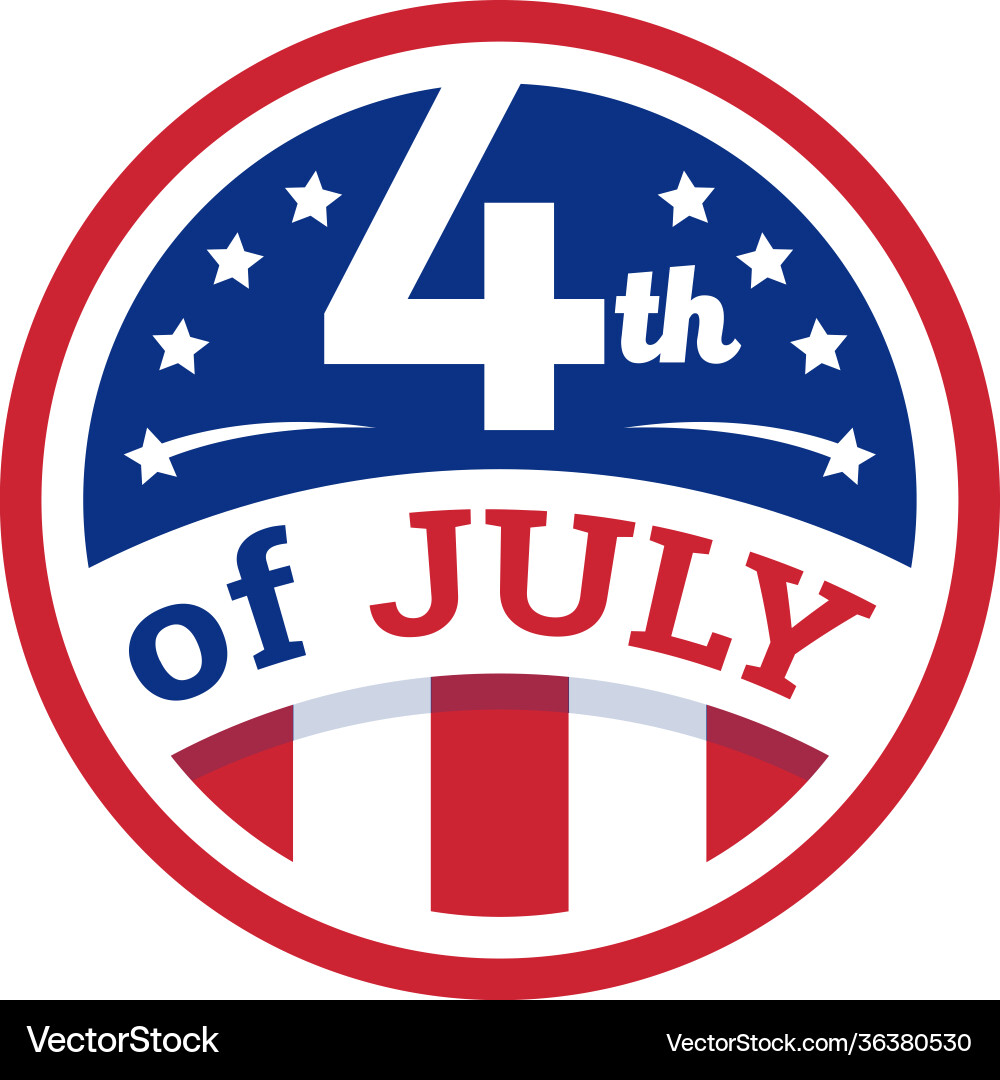 4th july Royalty Free Vector Image - VectorStock