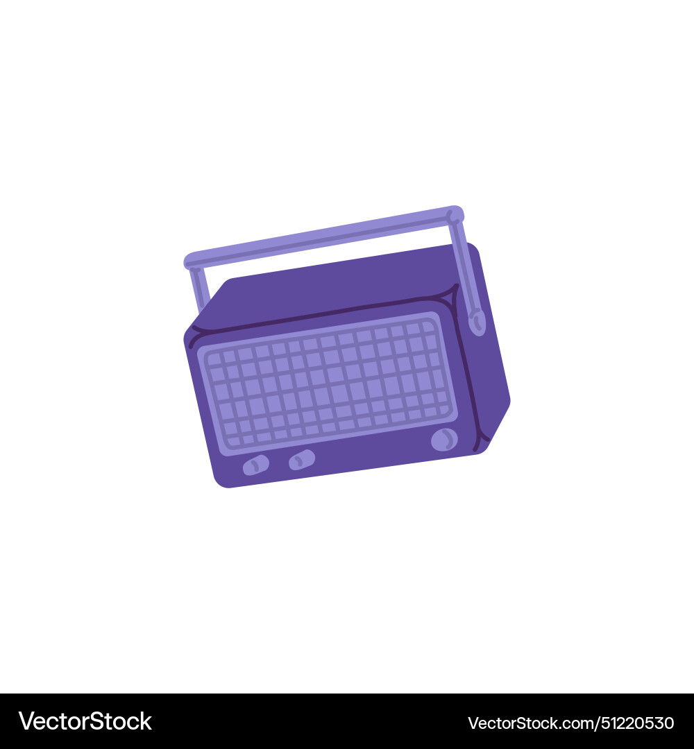 A retro radio receiver Royalty Free Vector Image