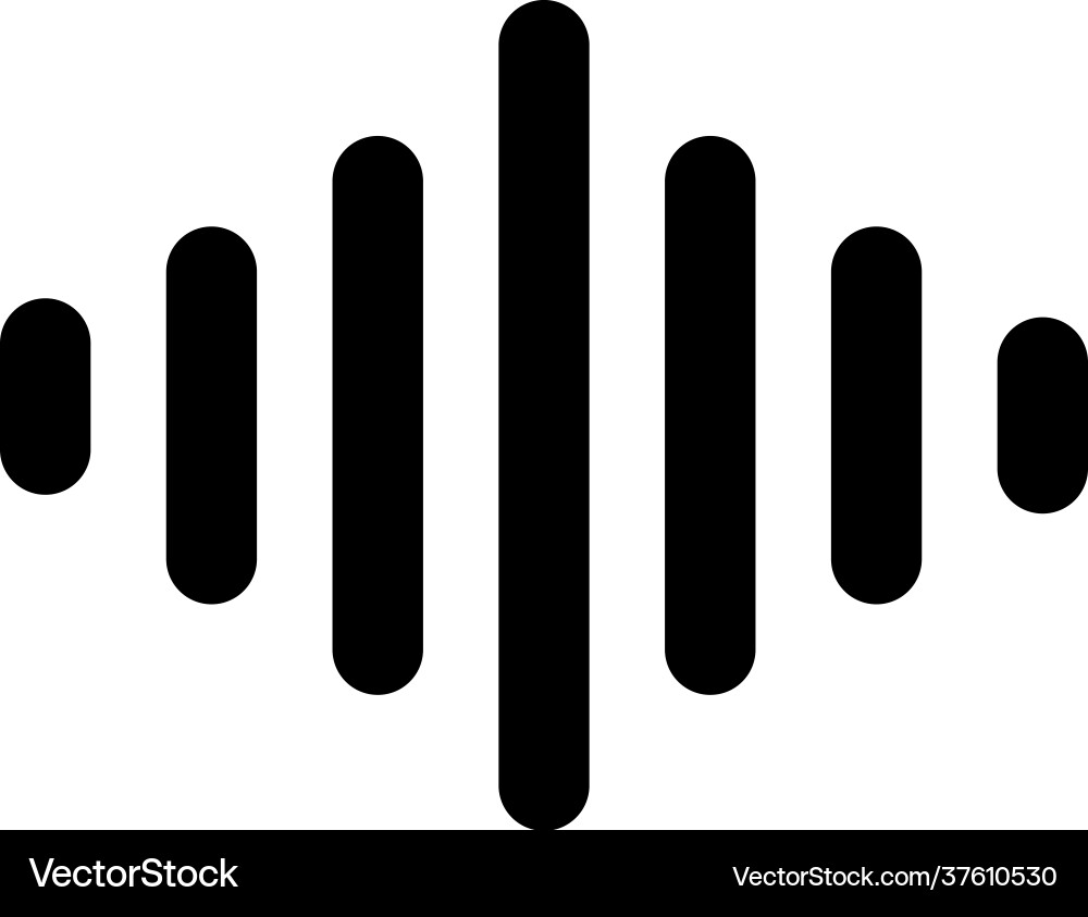 Sound waves Royalty Free Vector Image - VectorStock