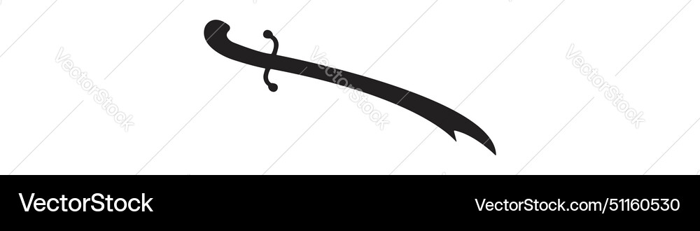 Sword silhouette Royalty Free Vector Image - VectorStock