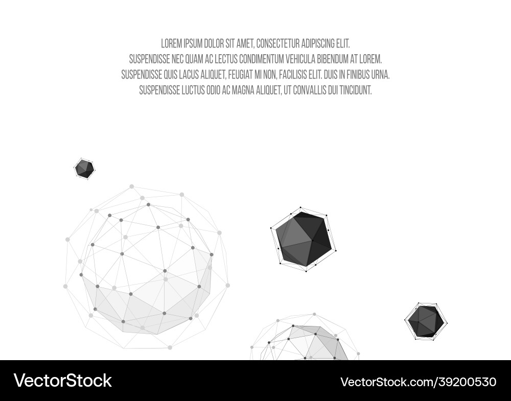 Template page design polygonal geometric Vector Image