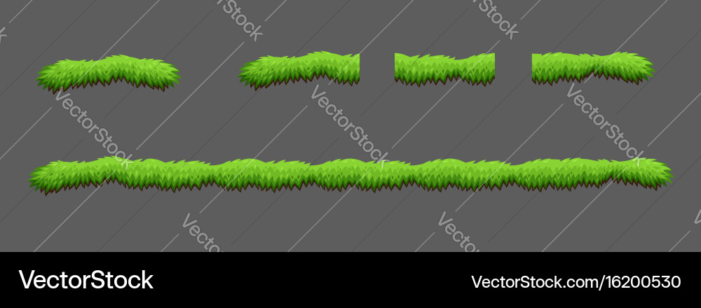 Tiles grass game pack Royalty Free Vector Image