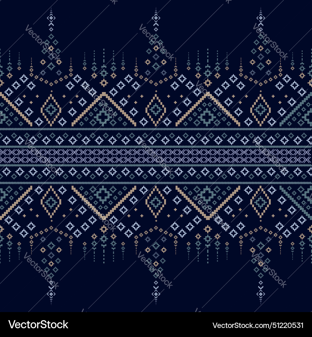 A seamless pattern border abstract design Vector Image