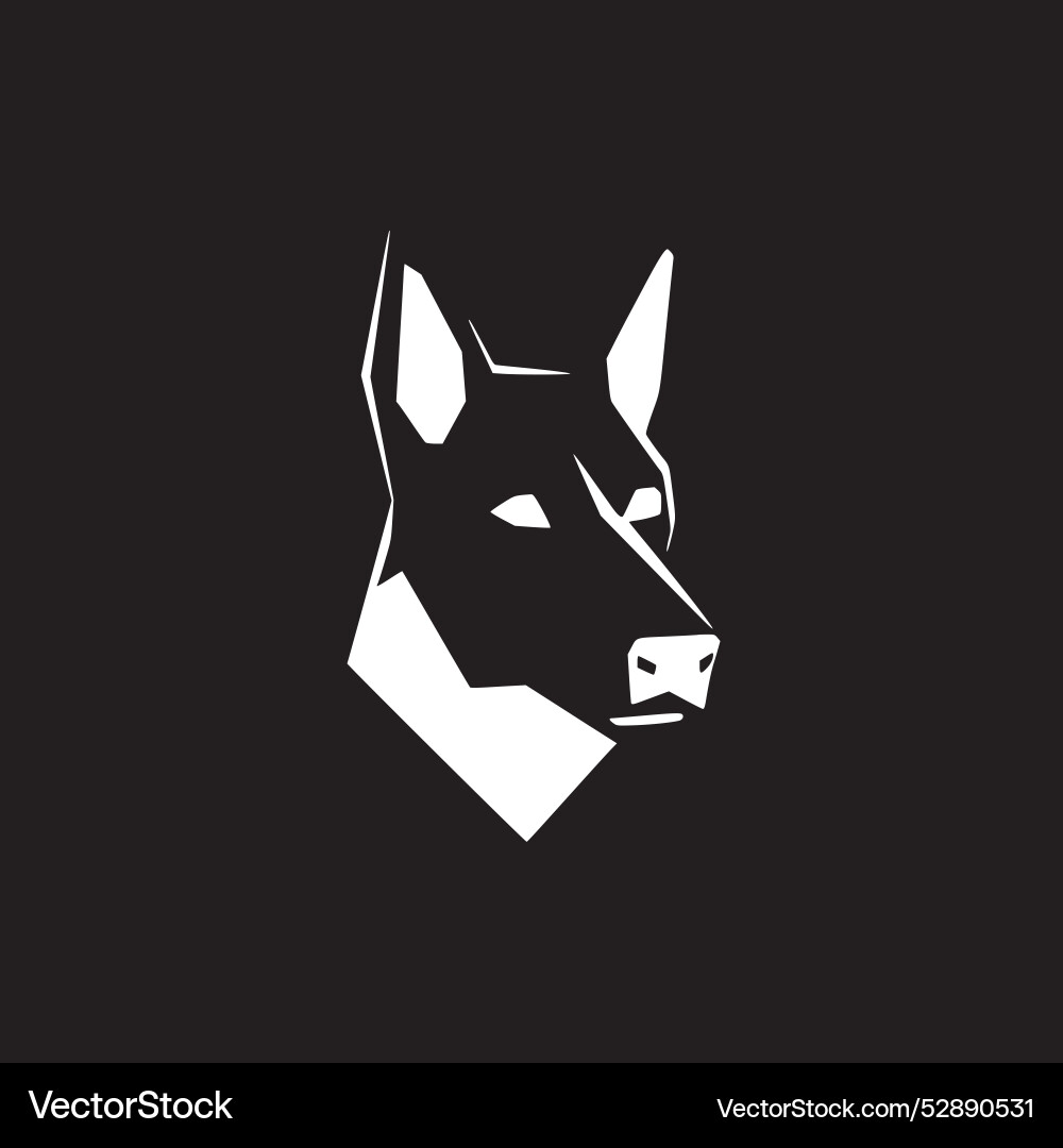 Australian kelpie - minimalist and simple Vector Image