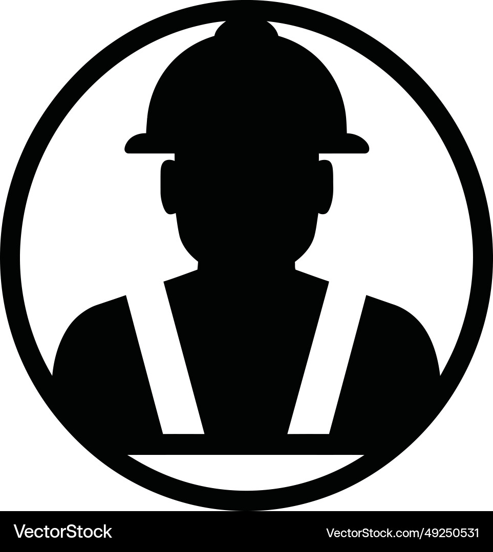 General contractor icon Royalty Free Vector Image