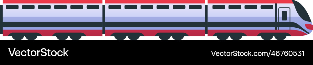 Modern High-Speed Train Royalty Free Vector Image