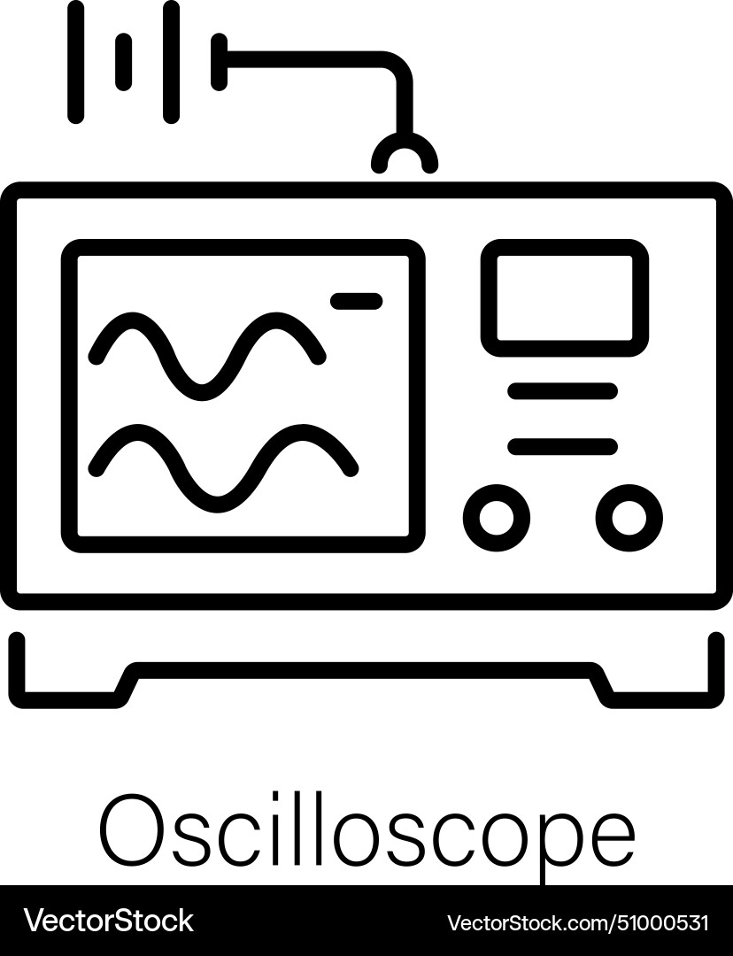 Oscilloscope Royalty Free Vector Image - VectorStock