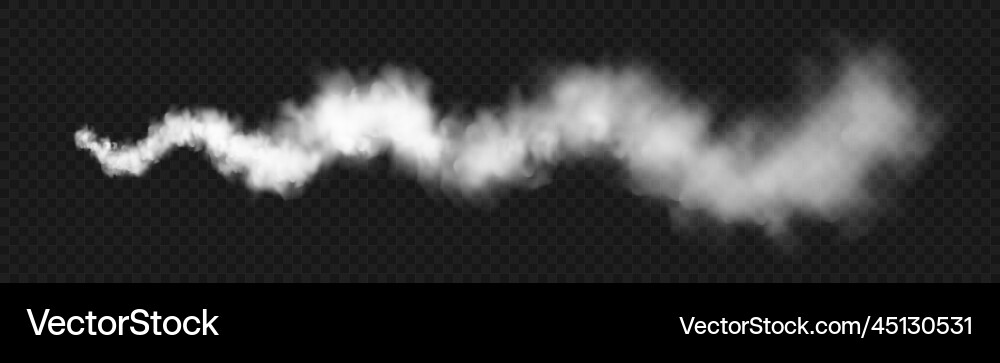 Realistic missile or bullet trace airplane Vector Image