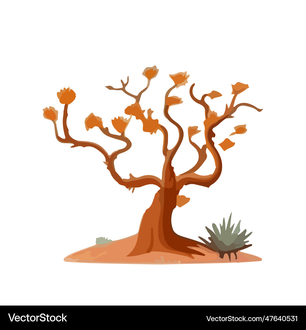 Seasons of growth - tree Royalty Free Vector Image
