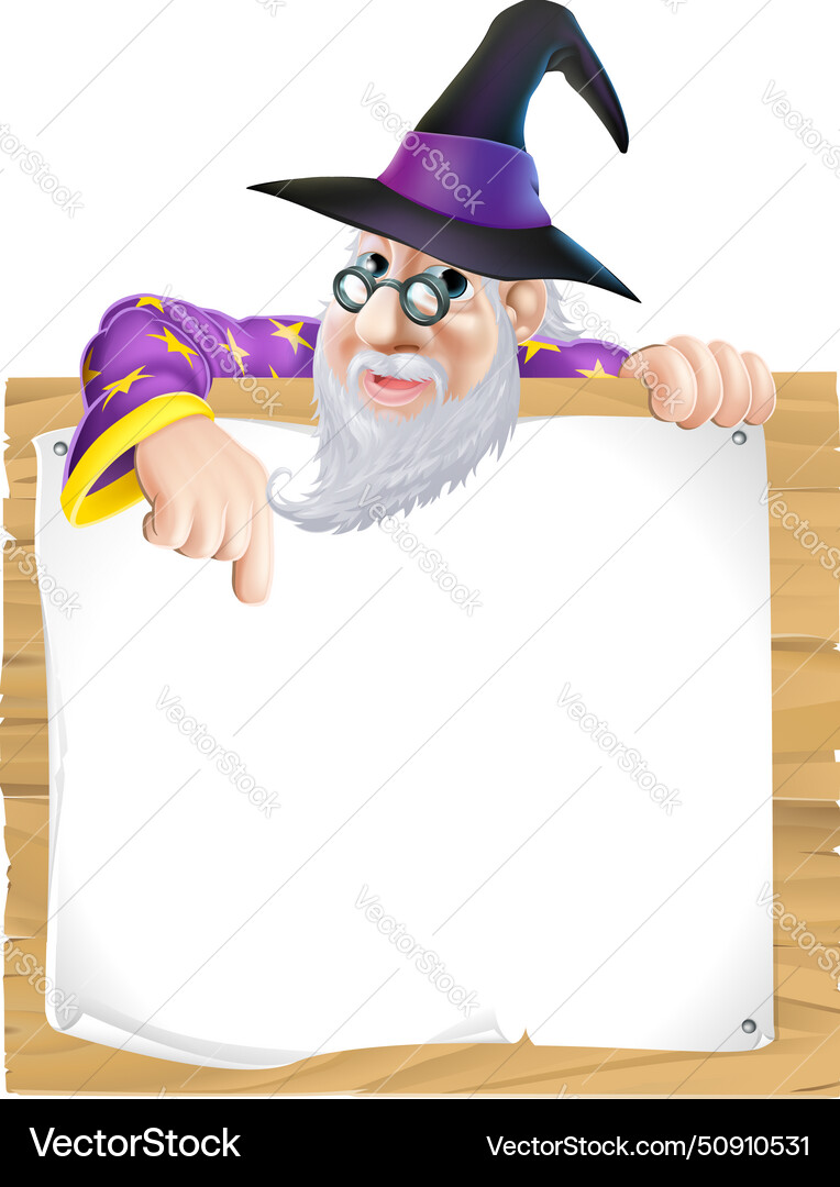 Wizard sign Royalty Free Vector Image - VectorStock