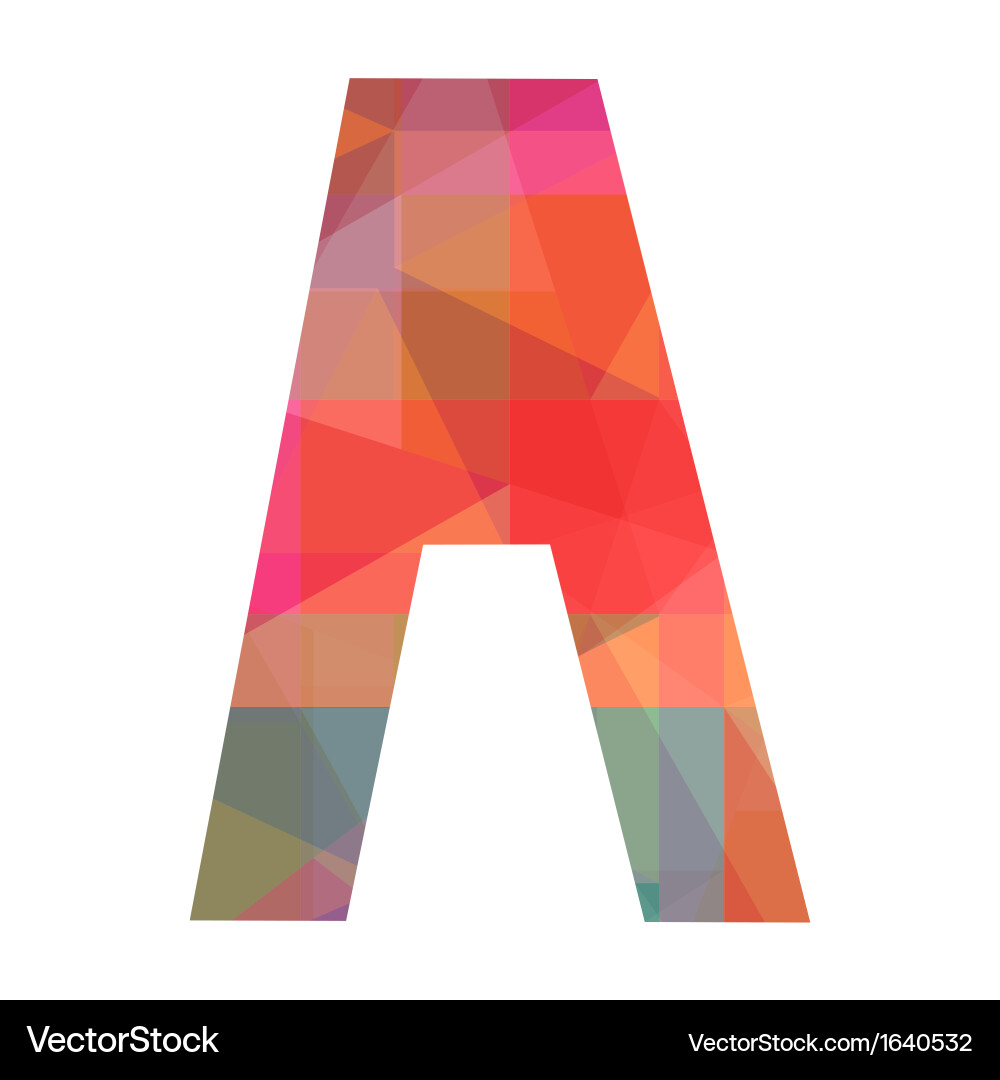 A alphabet Royalty Free Vector Image - VectorStock