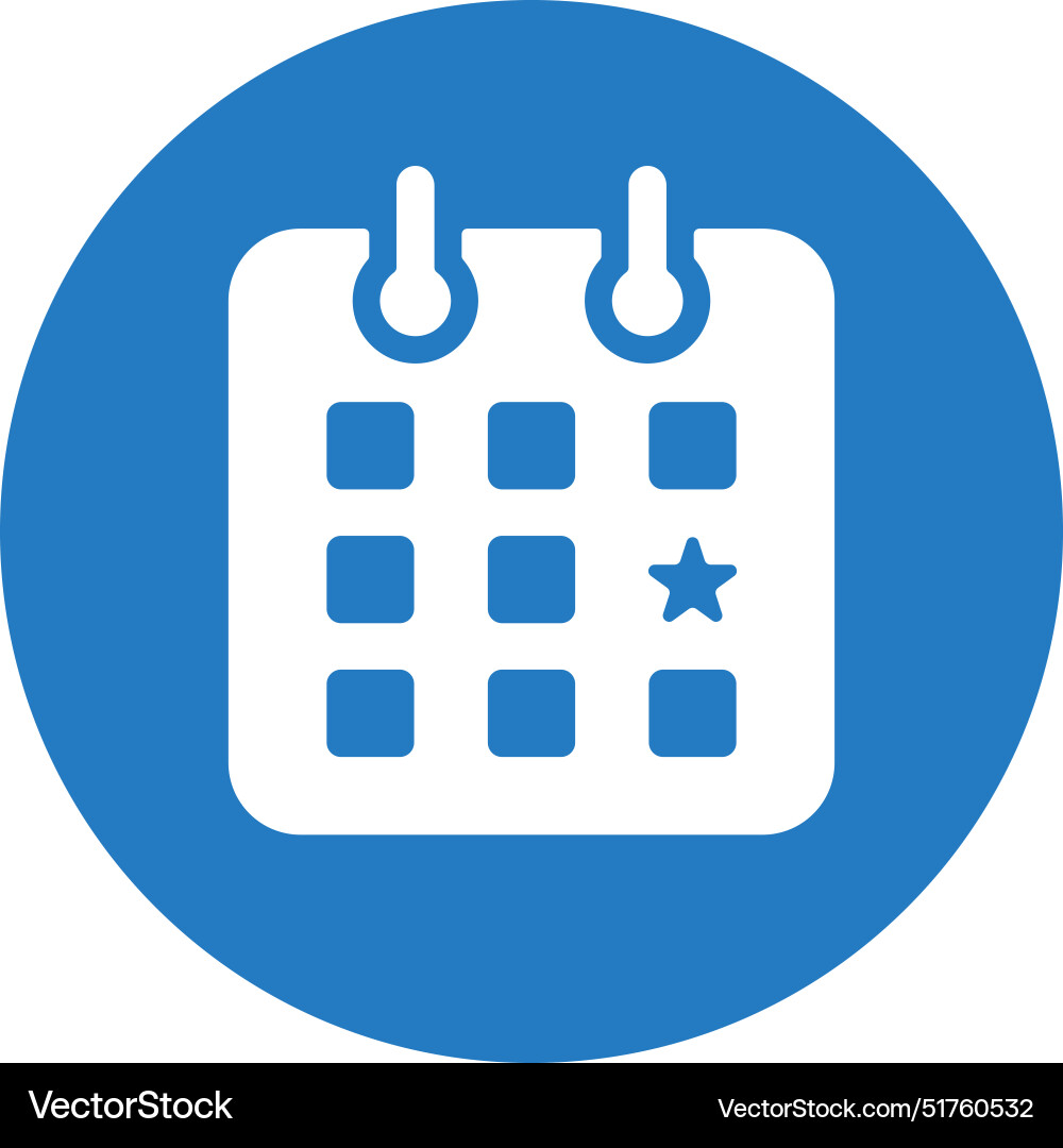 Administration calendar date icon Royalty Free Vector Image