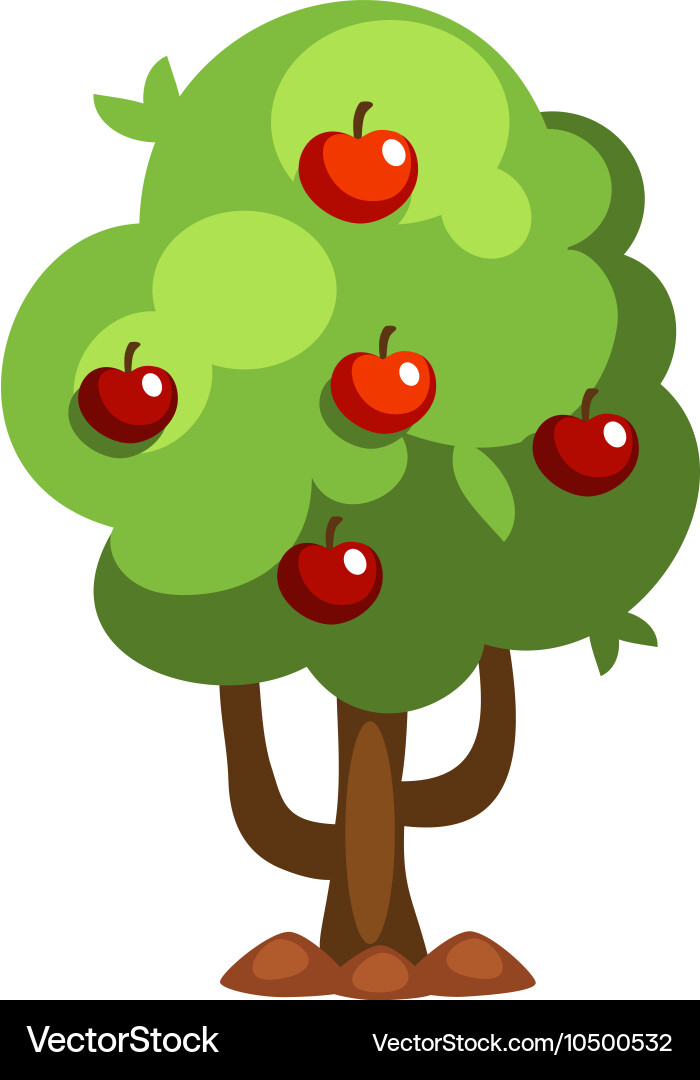 Apple tree Royalty Free Vector Image - VectorStock