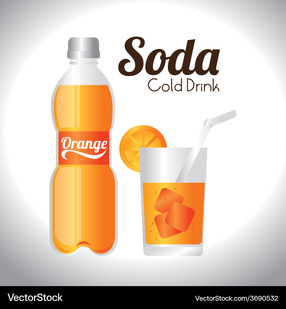 Drink design over white background Royalty Free Vector Image