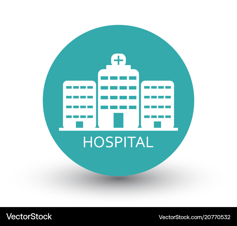 Hospital building icon Royalty Free Vector Image