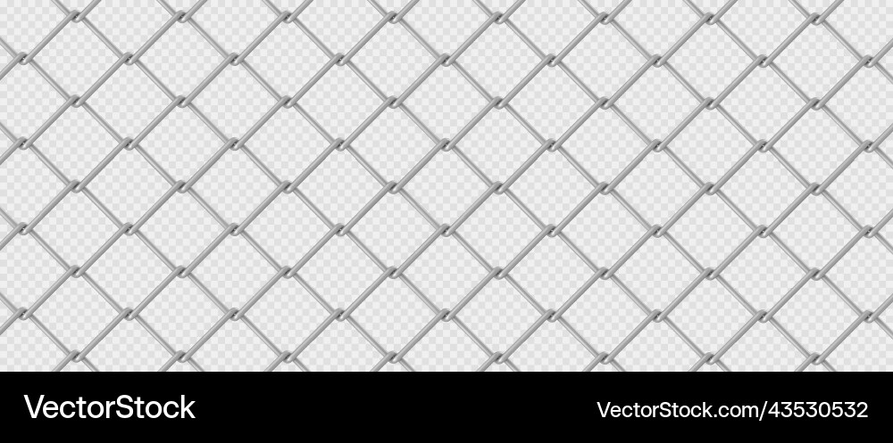 Metal fence mesh pattern steel wire grid Vector Image