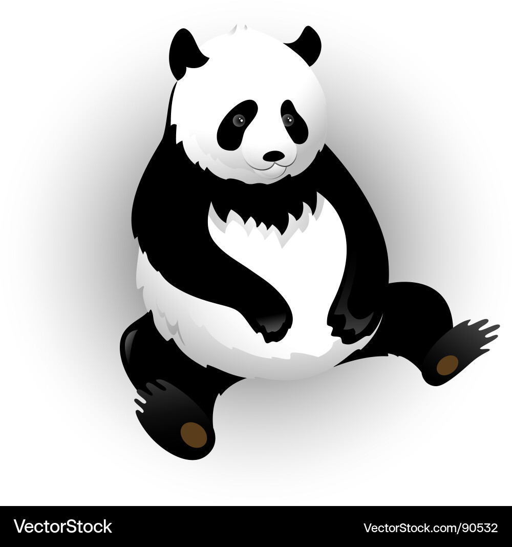 Panda bear Royalty Free Vector Image - VectorStock