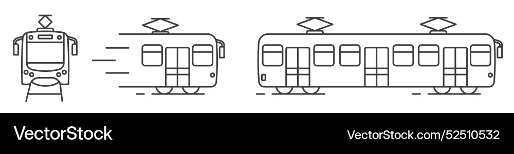 Public transport metro Royalty Free Vector Image