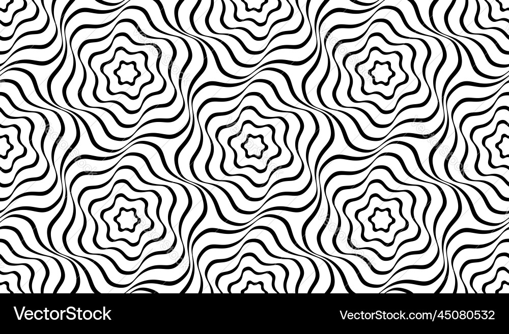 Seamless wavy lines pattern Royalty Free Vector Image